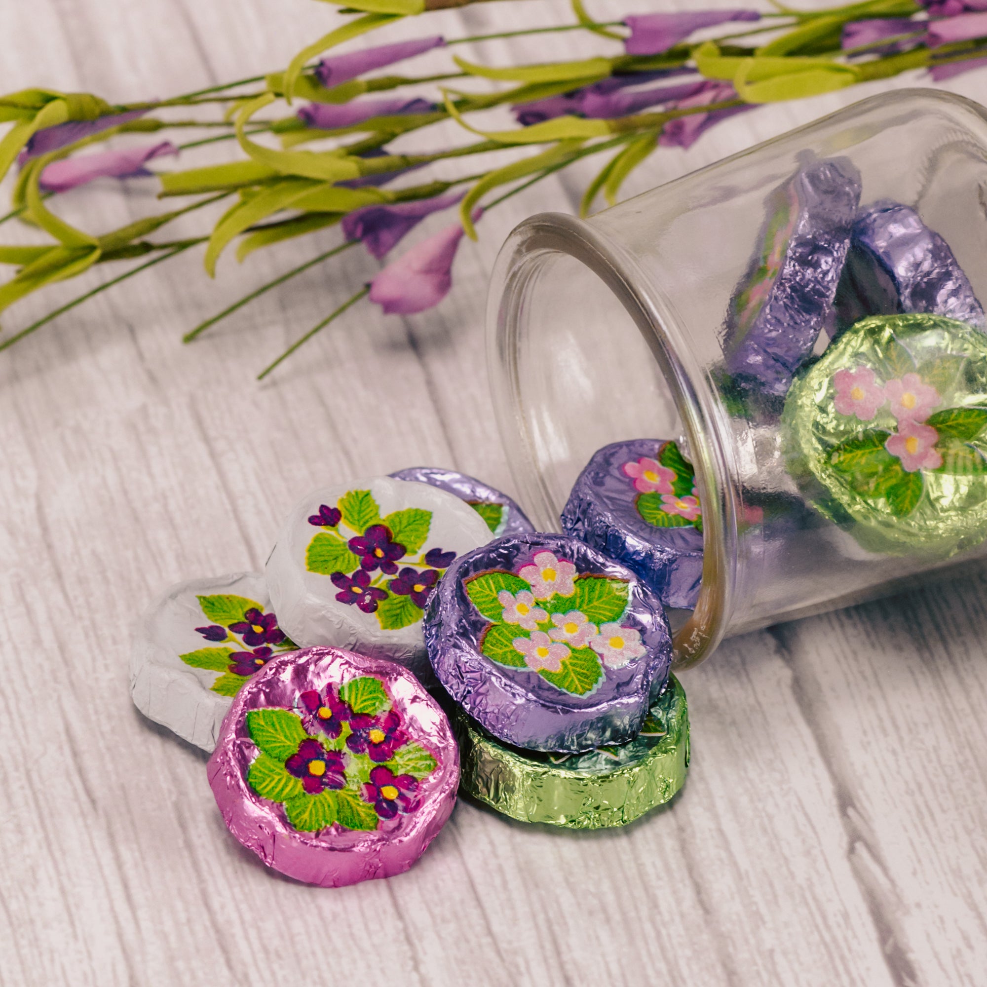 Foil Violets - 1/2 lb. – Marie’s Candies